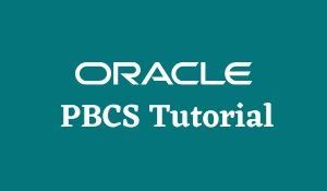 Oracle PBCS Training For Begginerrs