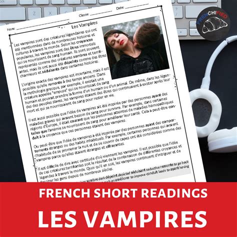 Free Short French Reading Passage Vampires Classful