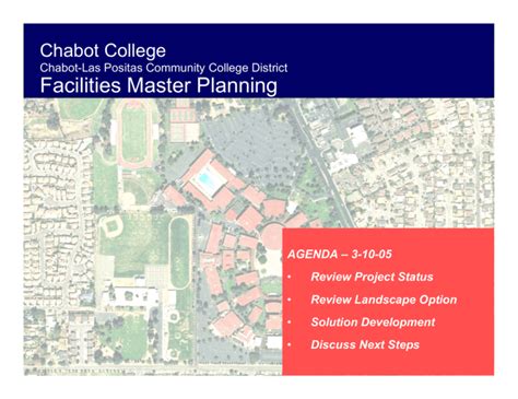 Facilities Master Planning Chabot College Chabot Las Positas Community