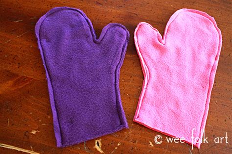 Easy Sewing Fleece Mitten Pattern Homeschool Companion