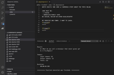 Vscode に Semantic Kernel 拡張機能を導入する