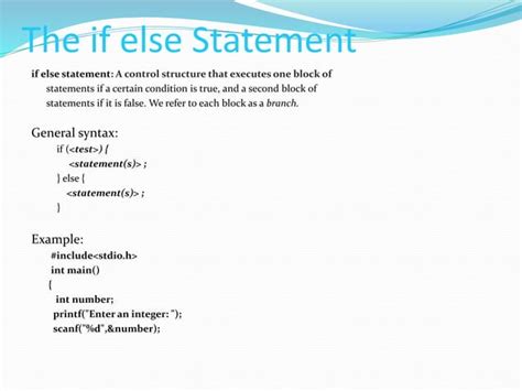 Simple If Else Statementnesting Of If Else Statement And Else If Ladder