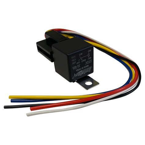 Interconnecting 5 Pin 12v Relay Switch 40 Amp Fuse W 12 Inch 5 Wire