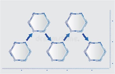 Infographic White Template Hexagon Hud Ui Display Timeline Topic Presentation Infographic
