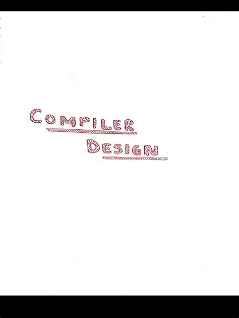 Compiler Design Pdf Formalism Deductive Parsing