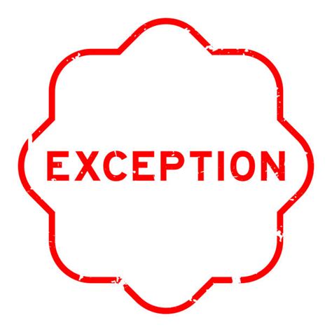 40 Exception Rule Stock Illustrations Royalty Free Vector Graphics