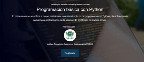 Este es el Curso de Carlos Slim para aprender Python GRATIS y en línea