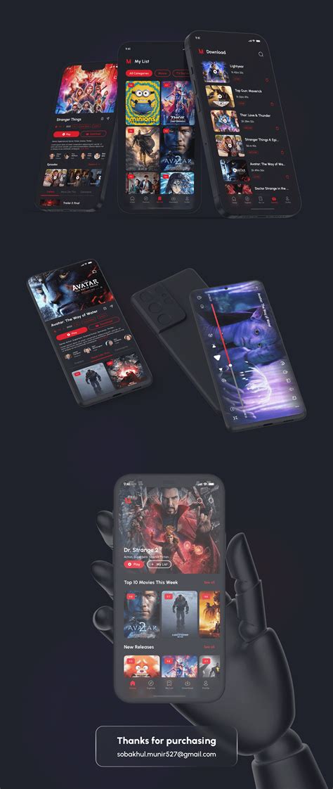 Mova - Movie Streaming App UI Kit :: Behance