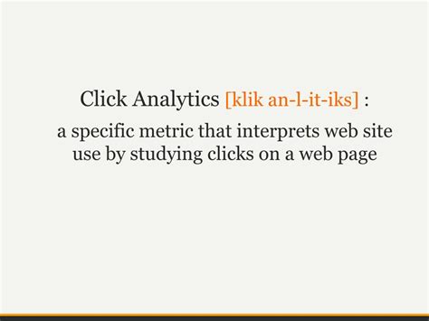 Ppt Click Analytics Why Every Click Counts Powerpoint Presentation