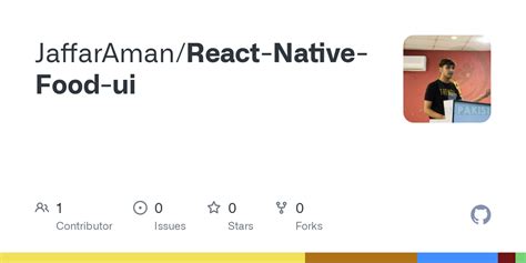 GitHub JaffarAman React Native Food Ui