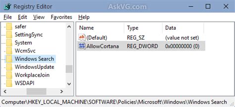 Tip Disable Cortana And Bing Search Results In Windows AskVG