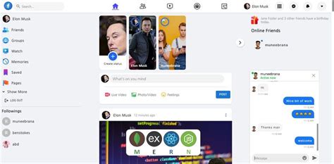 Muneeb Rana On Linkedin Facebook Clone With Mern Stack And Socket Io For Real Time Chat Ive Also