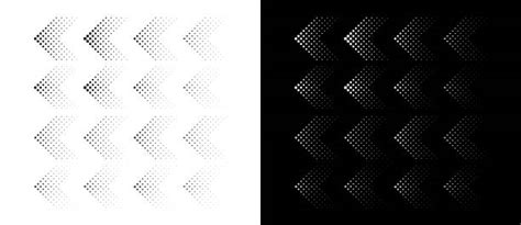 260 Color Dotted Arrow Vector Icons With Halftone Effect Ilustração De