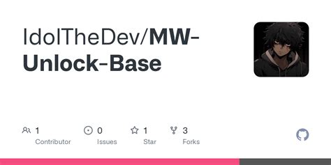 GitHub IdolTheDev MW Unlock Base