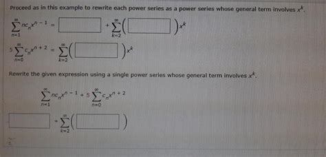 Solved Proceed As In This Example To Rewrite Each Power