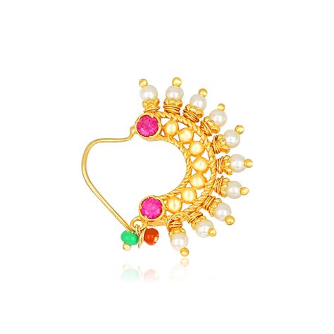 Maharashtrian Traditional Pearl Temple Jewellery Moti Marathi Banu
