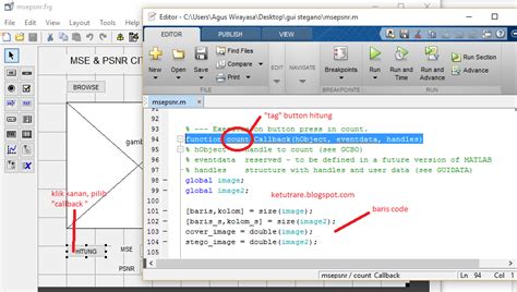 Contoh Penerapan Mse Dan Psnr Dengan Gui Matlab Bag Ii Ketutrare
