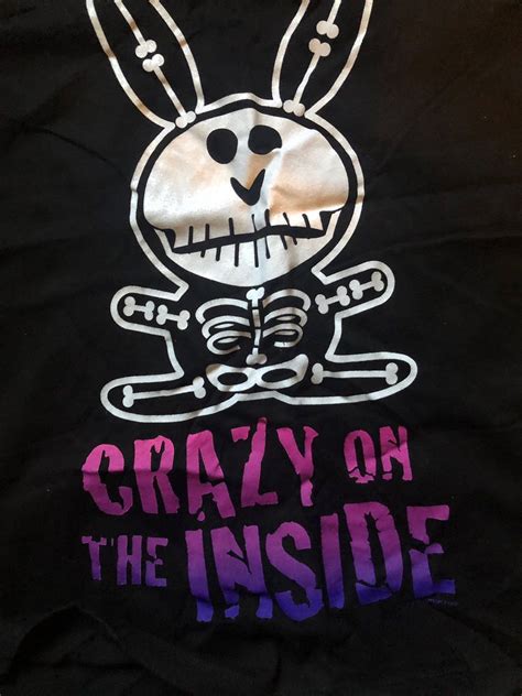 Happy Bunny Crazy On The Inside” Young Adult 2xl Shirt Young Adult