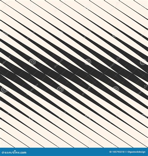 Vector Diagonal Halftone Stripes Seamless Pattern Stock Vector Illustration Of Dynamic