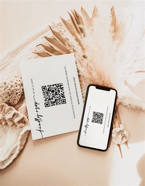 Minimalist RSVP QR Code Qr Card Qr Code Wedding Rsvp Qr Etsy UK