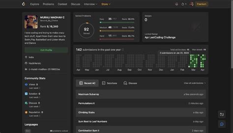 C Murali Madhav On Linkedin Day 46 Of 100 Days Of Code