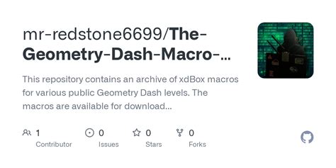 Github Mr Redstone6699the Geometry Dash Macro Archive This