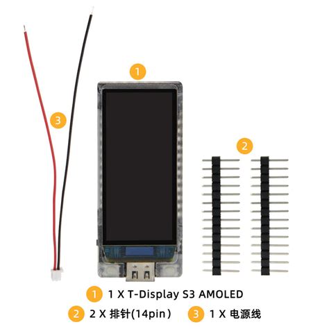 LILYGO T Display S3 AMOLED ESP32 S3 1 91 Inch AMOLED Development Board Electronics Production