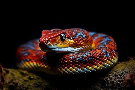 Premium Ai Image Snake On A Tree Generative Ai