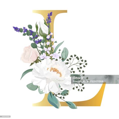 꽃 알파벳 식물 꽃다발과 함께 문자 전자를 설정합니다 결혼식 초대장 인사말 카드 생일 로고 포스터 다른 아이디어 0명에 대한 스톡 벡터 아트 및 기타 이미지 Istock