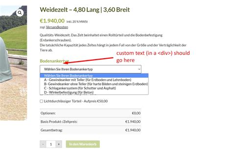 Woocommerce How To Add Custom Text Between Variation Title Label And