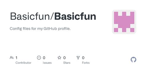 GitHub Basicfun Basicfun Config Files For My GitHub Profile