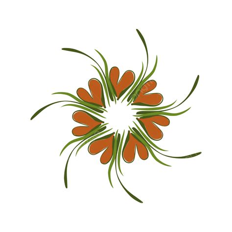 Flor Circular Vector Png Flor Naturaleza Circular Png Y Vector Para