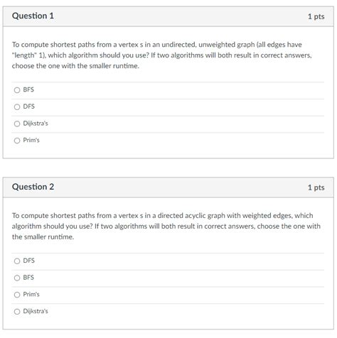solved question 1 1 pts to compute shortest paths from a