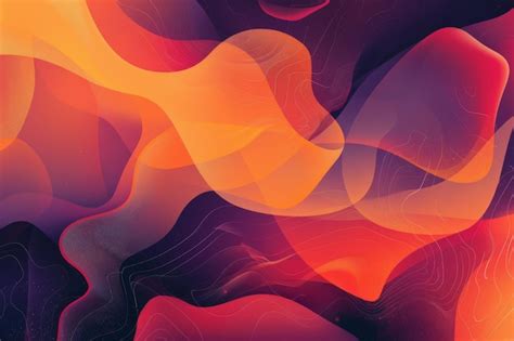 Abstract Wavelike Structures In Warm Tones Premium Ai Generated Image