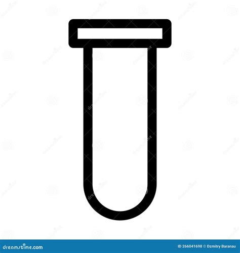 Lab Flask Icon Line Isolated On White Background Black Flat Thin Icon On Modern Outline Style