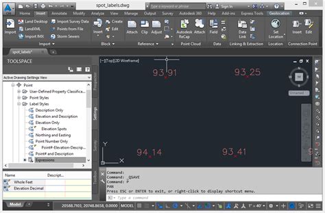 spot labels for cogo and survey points autodesk community