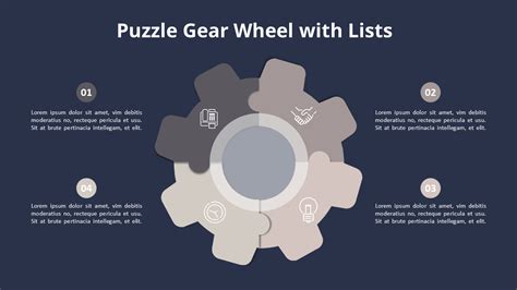 4 Stages Circular Puzzle Animation Diagram