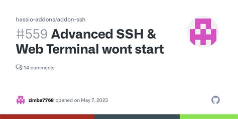 Advanced Ssh And Web Terminal Wont Start · Issue 559 · Hassio Addons