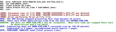 Error On Sas Tabulate And Transpose Sas Support Communities