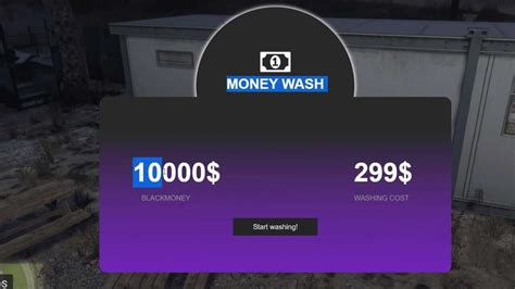 Moneywash System Fivem Esx Framework