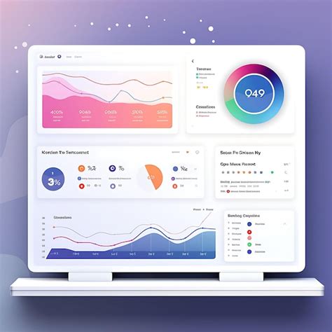 Premium Photo Web Dashboard Social Media Engagement Metrics Follower Growth And Content