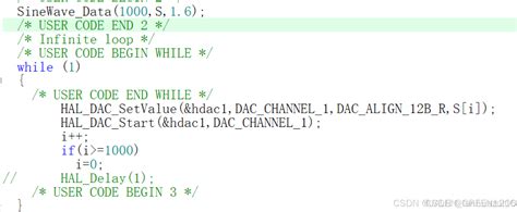 Stm32cubemx：使用dac输出正弦波的三种方法（while，定时器中断，dmastm32dac输出正弦波 Csdn博客