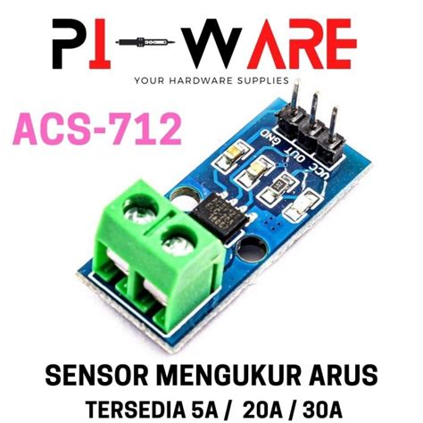 Jual Acs712 Current Sensor Arus Module Hall Effect Based Acs 712 5a 20a 30a Shopee Indonesia