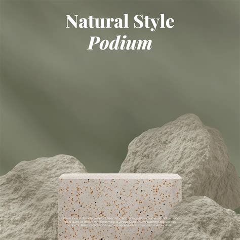 Premium PSD 3d Rendering Mockup Template Of Natural Terrazzo Texture