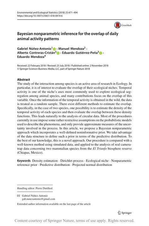 Bayesian Nonparametric Inference For The Overlap Of Daily Animal