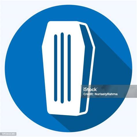 아이콘 관 와일드 웨스트 기호에 적합합니다 긴 그림자 스타일 편집 가능한 간단한 디자인 디자인 템플릿 벡터 간단한 기호 그림