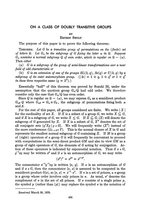 pdf on a class of doubly transitive groups