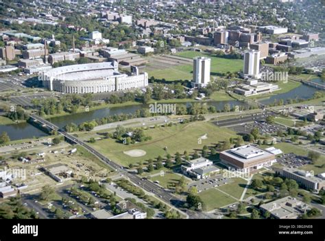 An Aerial View From 1985 Showing Ohio Stadium Along With The West