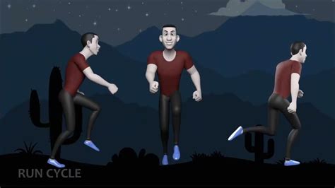 WALK CYCLE || RUN CYCLE || SNEAK WALK || AMAN MAHATO - YouTube