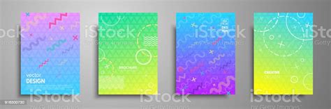 최소한의 화려한 표지 서식 파일 집합입니다 브로셔 전단지 배너 헤더에 대 한 추상 디자인 서식 파일 책 커버 노트북 카탈로그 및 연간 개체 그룹에 대한 스톡 벡터 아트 및